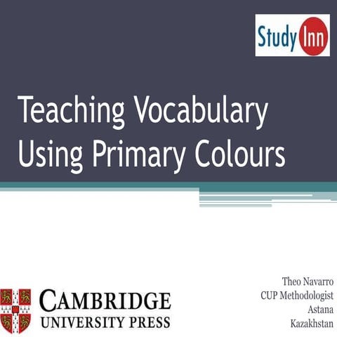 Teaching vocabulary using primary colours | PPTX