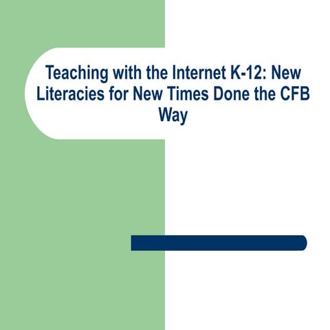 Teaching with the Internet K-12 | PPT