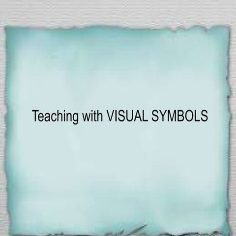 Teaching with visual symbols | PPT
