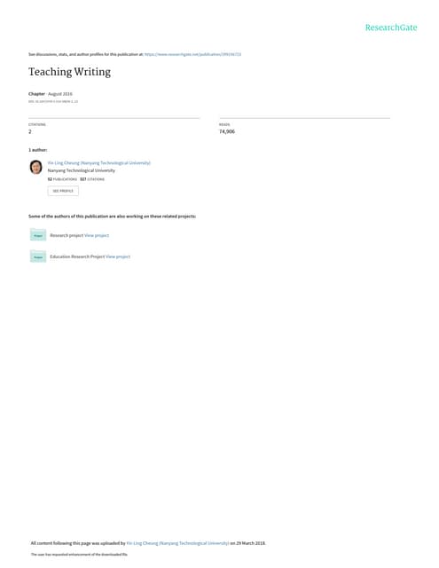 An Overview Of Writing Instruction And Assessment | PDF
