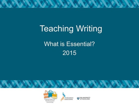 Considerations for writing material development | PPT