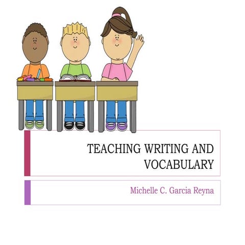 Teaching writing and vocabulary | PPTX