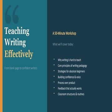 Strategies in Teaching Writing | PPTX
