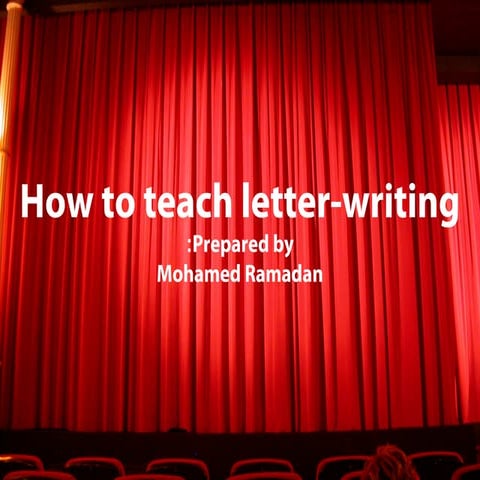 Letter-writing Lesson Plan | PPT