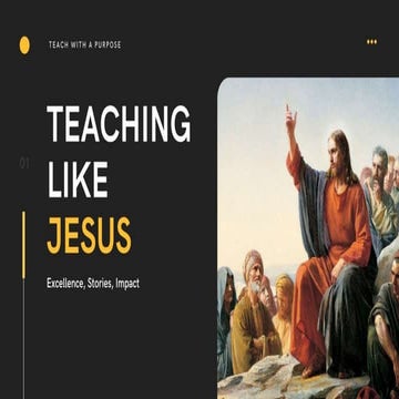 TEACH LIKE JESUS: WITH EXCELLENCE, WITH STORIES, WITH IMPACT | PPTX