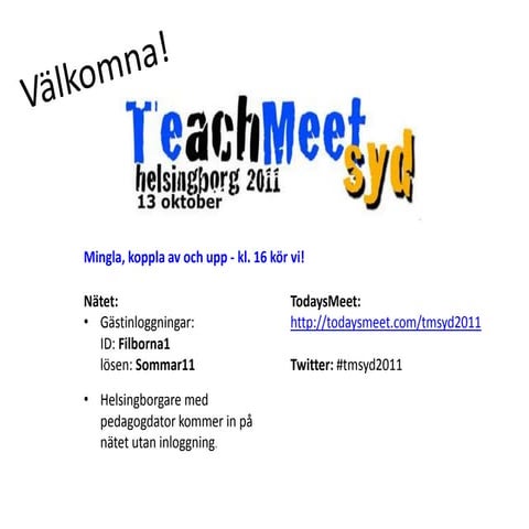 TeachMeet Syd ht11 | PPTX