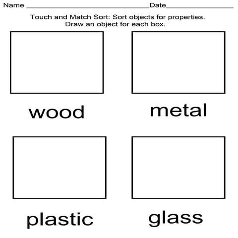 Teachn99 unit 10 week 1 classification+wood,glass,plastic,metal ...