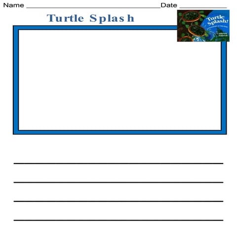 Teachn99 unit 10 wk3 turtle+splash+ writing+paper | PPT