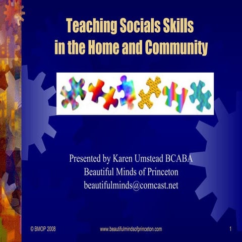 Teach Social Skills Home Community 08 | PPT | Parenting | Family and ...