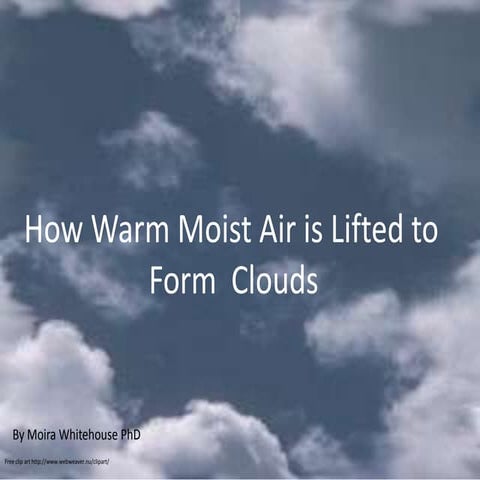 Three ways clouds form (teach) | PPTX