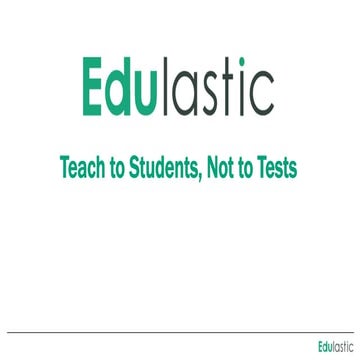 Teach to Students Not to Tests | PPTX