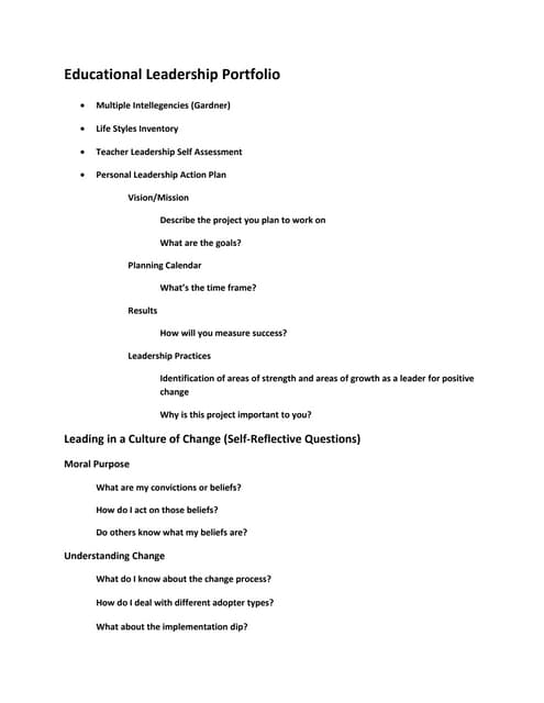 Leadership Outline | PDF