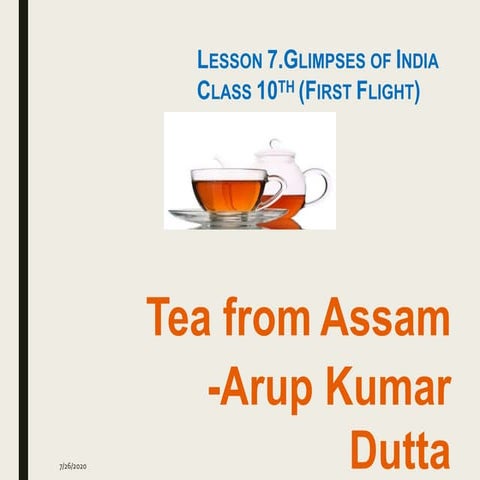 Tea from assam | PPTX