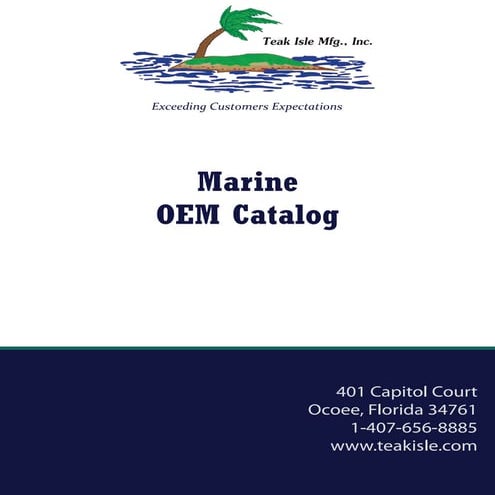 Teak Isle Marine Catalog | PDF