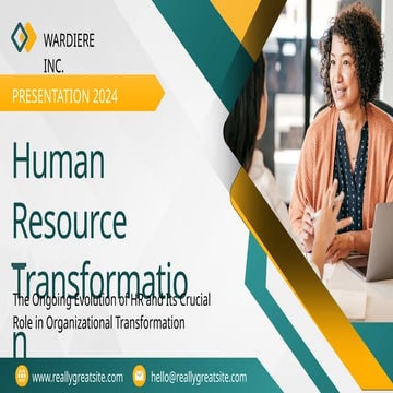 Teal and Yellow Modern Human Resource Transformation Presentation.pptx