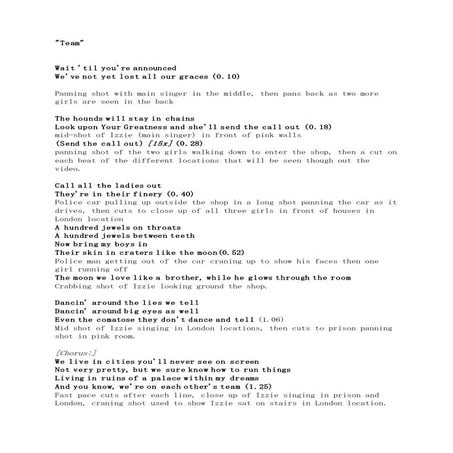 Team script | DOCX | IT and Internet Support | Internet