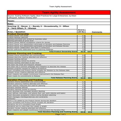 Team agility-assessment-in-pdf | PDF