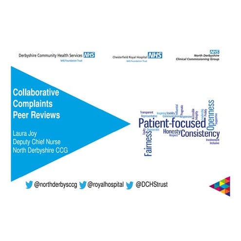 NHS North Derbyshire CCG- Collaborative complaints peer reviews- PEN ...