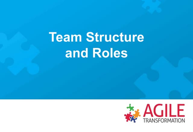 Agile Team Structure Roles Ppt
