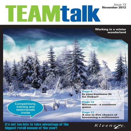 Team talk-issue-13 2012 kleeneze | PDF