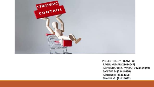 Strategic evaluation and control | PPT