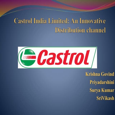 Castrol India Ltd.-- Market Analysis | PPT