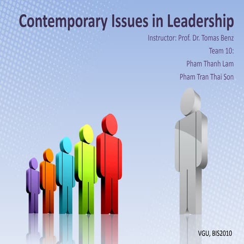 Team 10 contemporary issues in leadership v1.1 | PDF | Careers