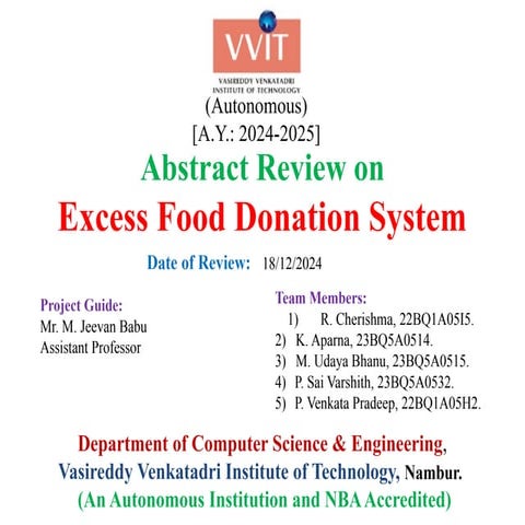 Excess Food Donation Management System.pptx