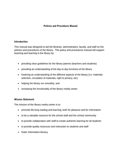 Library Development Plan 2012-2013 | PDF