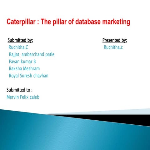 Case Study - Caterpillar | PPTX | Business | Business and Finance