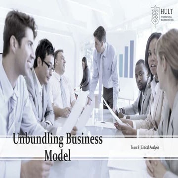 Un-bundling businessmodel | PPT