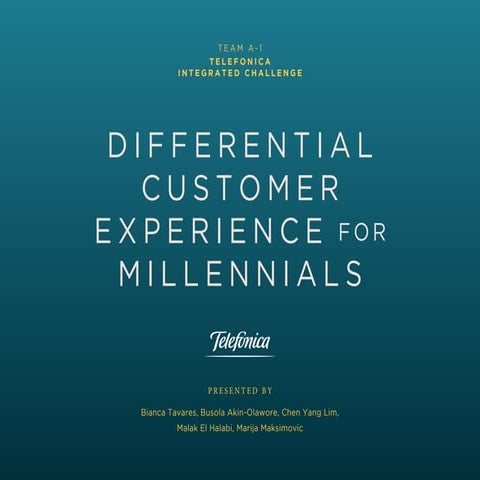 Telefonica - Customer Experience Design | PPT