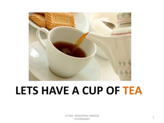 Process flow chart tea processing | PPT