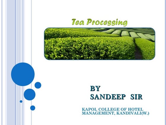 Process flow chart tea processing | PPT