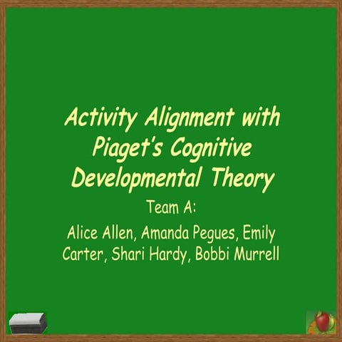 Team+A+Powerpoint+Piagets+Cognitive+Developmental+Theory+Activity | PDF