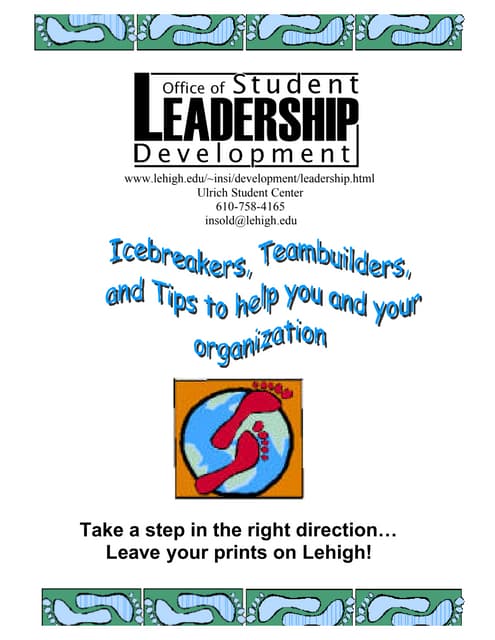 Leadership Games and Activities | PPTX