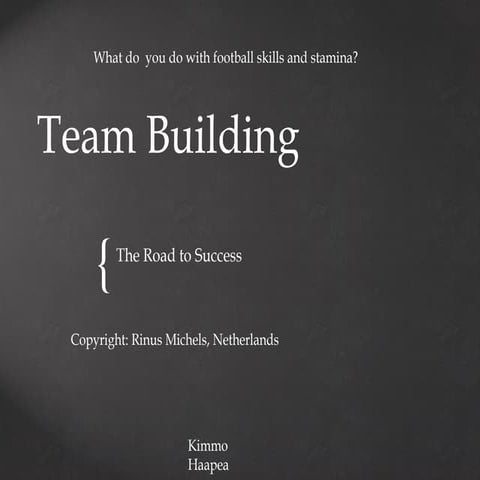 Team building - Football/soccer | PPT