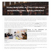TEAM BUILDING | PDF