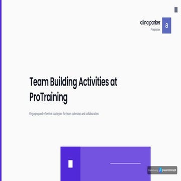 Team Building Activities at Protraining. | PDF