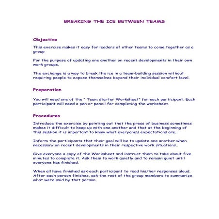 Team building activity2__139 | DOC | Drawing and Sketching | Arts and ...