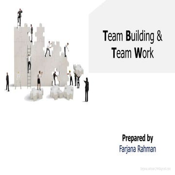 Team building and team work | PPTX