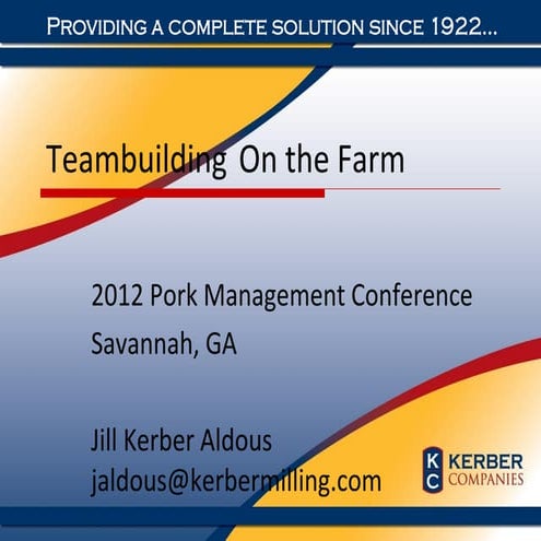 Team Building on the Farm | PDF