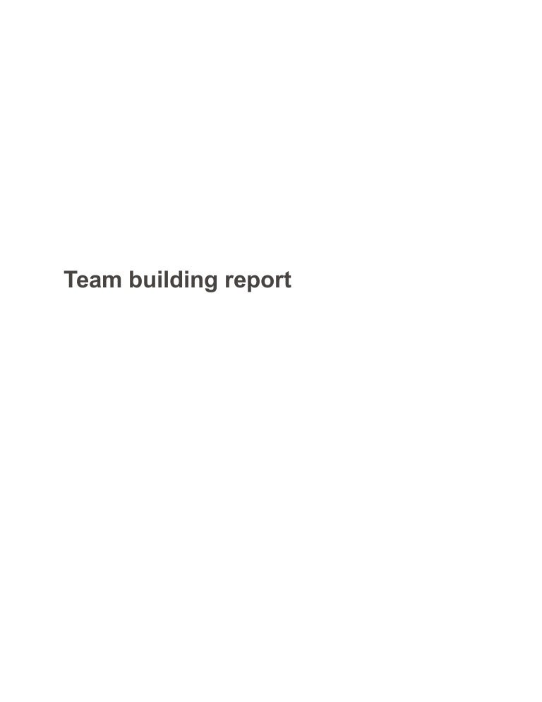 team-building-report-sample-paper