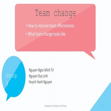 Team change | PPTX