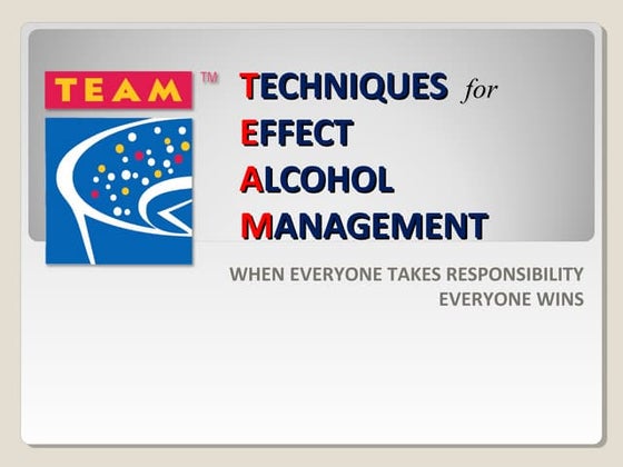 TEAM Coalition Training Summary - Training Fact Sheet | PDF