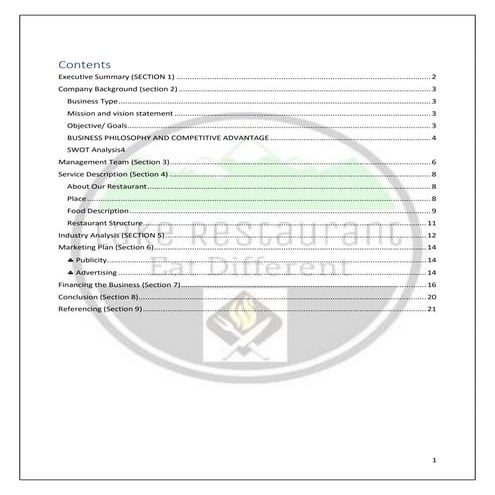 Business Plan Assignment Sample | PDF