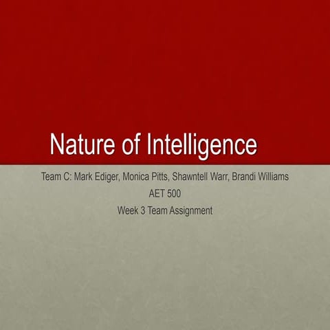 Team c week 3 | PPTX | Education