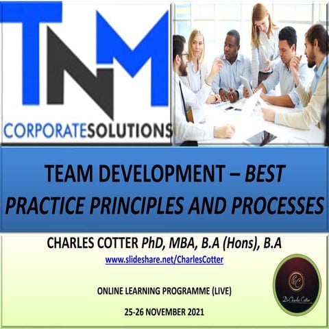 Team Development_Best practice principles and processes_25 26 November ...