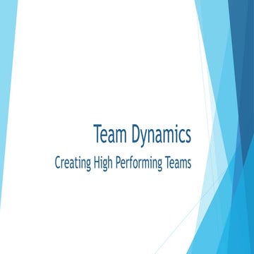 Team dynamics presentation | PPTX