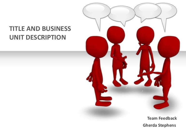 Team Feedback Template